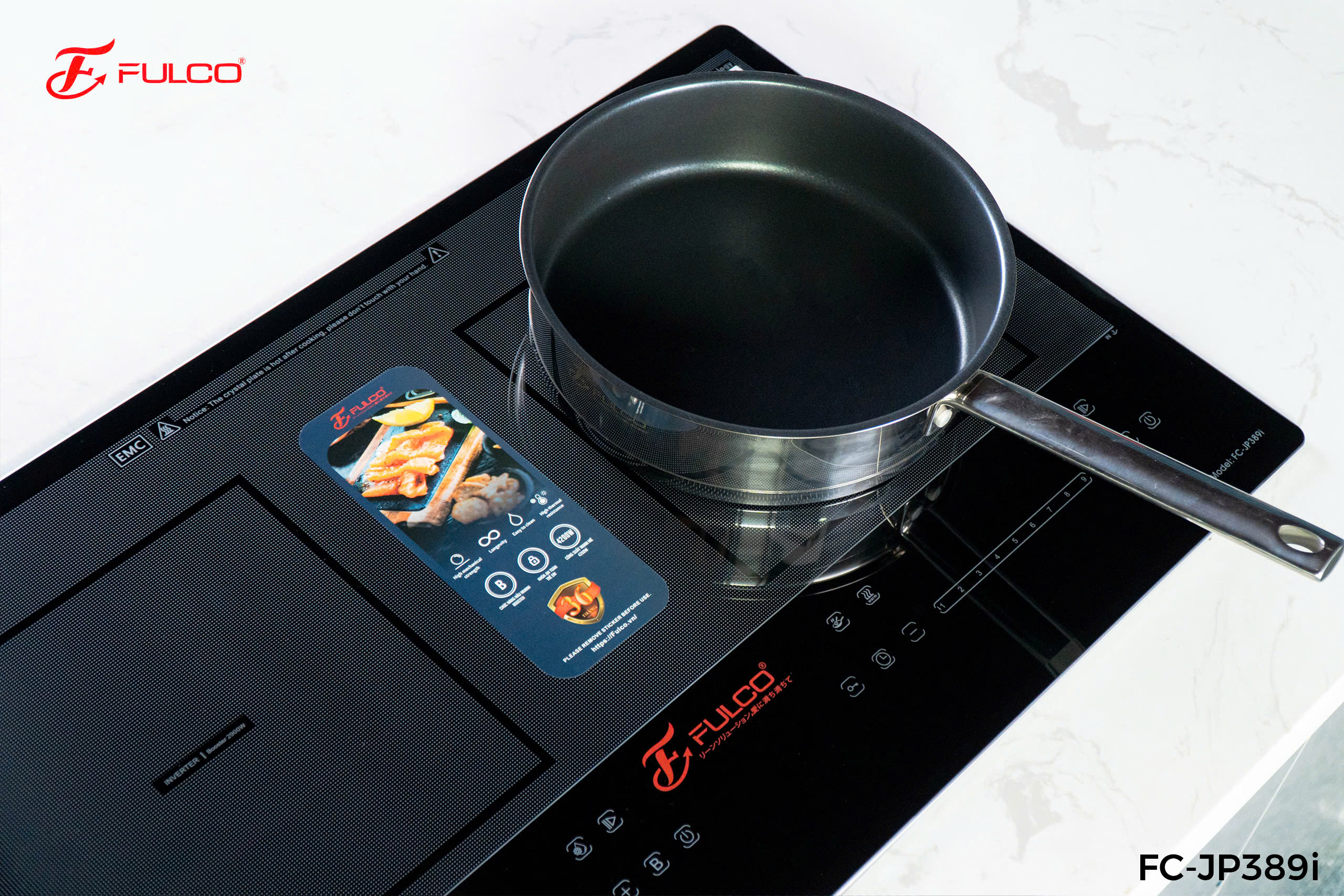 FC-JP389i | BẾP ĐÔI ĐIỆN TỪ FULCO CAO CẤP